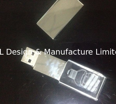 transparent crystal glass usb flash memory supplier