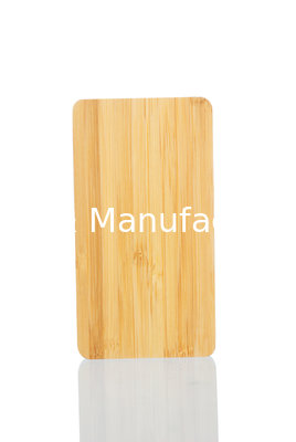 natural bamboo rectangle 4000mah power bank supplier