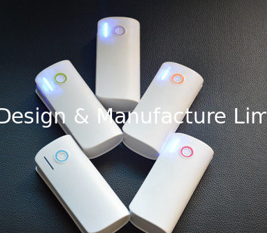 portable mini white power bank with led light supplier
