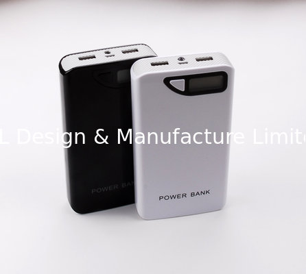 white black univeral portable  power banks with LCD screen display supplier