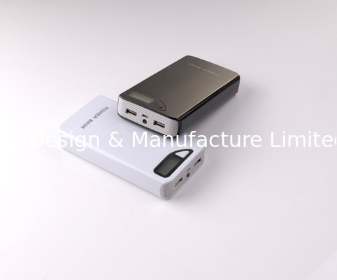 white black univeral portable  power banks with LCD screen display supplier