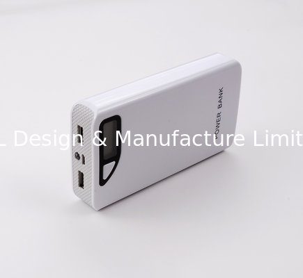 white black univeral portable  power banks with LCD screen display supplier