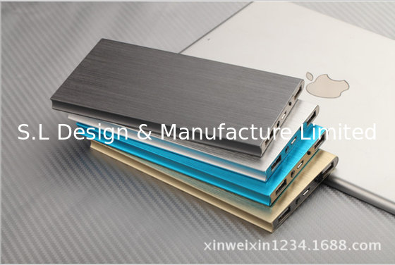 univeral portable aluminum steel power banks with led light supplier