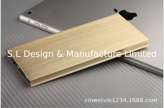 univeral portable aluminum steel power banks with led light supplier