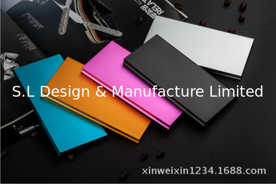 univeral portable aluminum steel power banks with led light supplier
