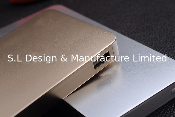 universal portable metal elegant power banks with led light supplier