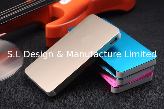universal portable metal elegant power banks with led light supplier
