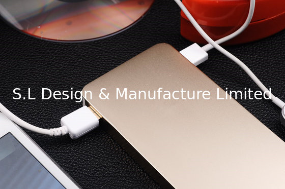 universal portable metal elegant power banks with led light supplier