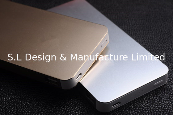 universal portable metal elegant power banks with led light supplier