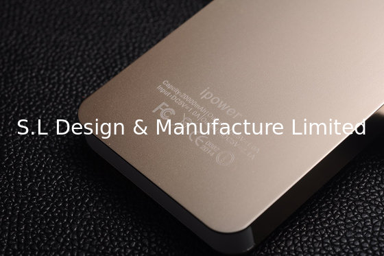 universal portable metal elegant power banks with led light supplier
