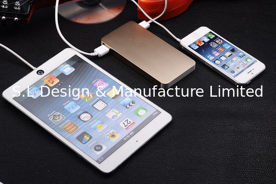 universal portable metal elegant power banks with led light supplier