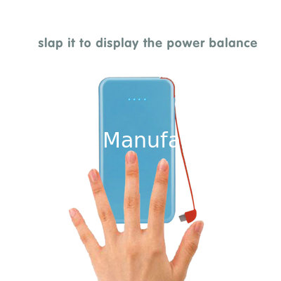 ultra thin power banks with built-in detachable cable for Iphone6 connector supplier