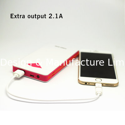 private design 8000mah real capacity power bank built-in cables with led light and 4 power indicators supplier