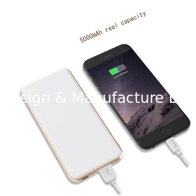 private design 5000mah real capacity power bank the same size as Iphone6 for Iphone and Andriod smart phone supplier