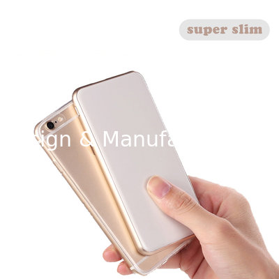 private design 5000mah real capacity power bank the same size as Iphone6 for Iphone and Andriod smart phone supplier