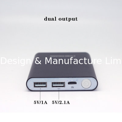 aluminum metal case 8000mah real capacity power bank dual output supplier
