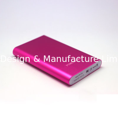 aluminum metal case 8000mah real capacity power bank dual output supplier