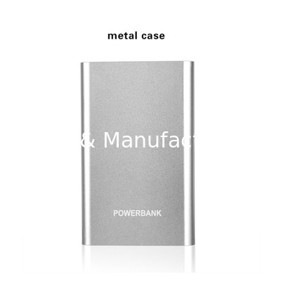 aluminum metal case 8000mah real capacity power bank dual output supplier
