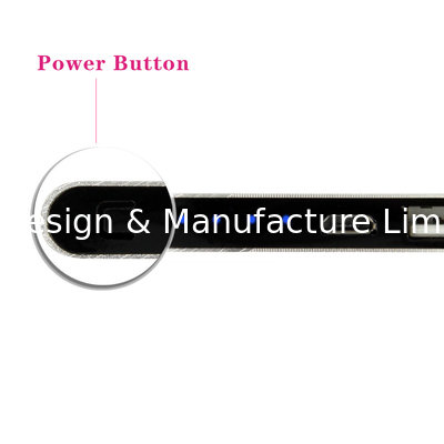 aluminum metal case laser printing logo power bank with 4 power indicators keychain supplier