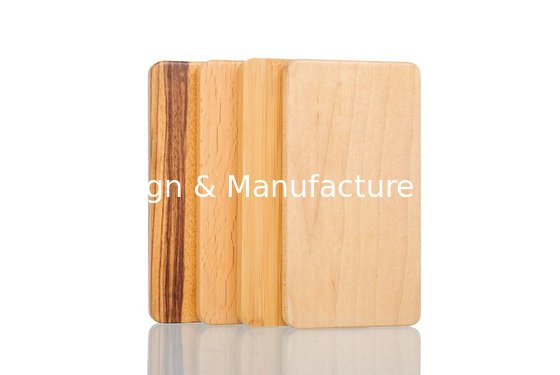 Newest products shell customized design logo 4000mah portable wooden power bank supplier