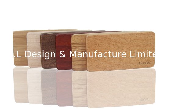 Newest products shell customized design logo 4000mah portable wooden power bank supplier