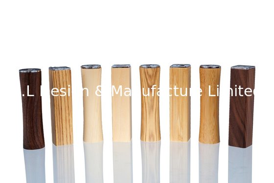 Fashion slim round wooden power bank 2600mah portable power bank supplier