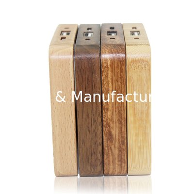 Promotional gift 2600mah flat power bank wood 500 circles times portable power bank supplier