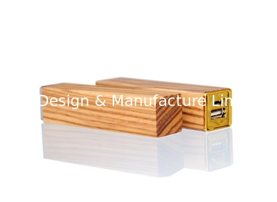 See larger image Wood power bank with custom logo printing, hot selling smart phone charger, high quality 2600mAh power supplier