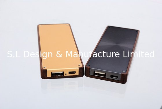 4000mah Slim Wood Power Bank Backup Battery Portable Charger orignal quick charge 2.0 power bank supplier