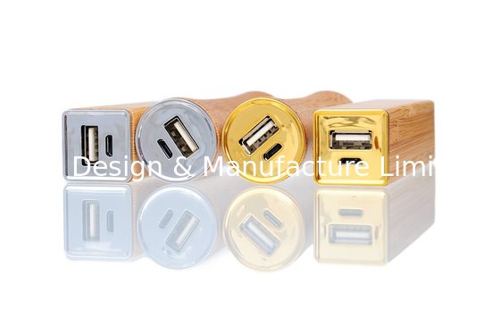 creative portable wood power bank 2600mah universal bamboo phone charger supplier