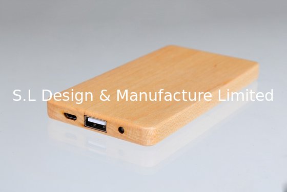 electronics promotion gift 8000mAh private design wooden power bank supplier