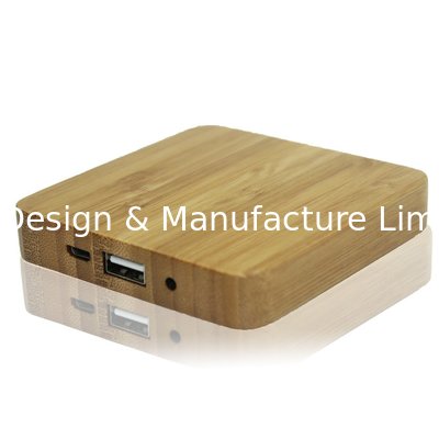 Lithium Polymer Battery Wood and Bamboo Power Bank Mobile Phone 5200mAh Power Bank Battery Bank Charger supplier