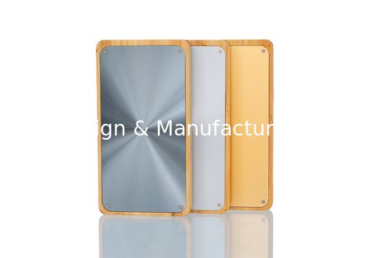 Ultra thin custom logo powerbank wood 4000mah bamboo power bank supplier