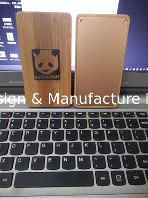 Custom engrave logo Fashion Wood Bamboo Design Super Slim 4000mAh Power Bank For iPhone Smartphone Tablet supplier
