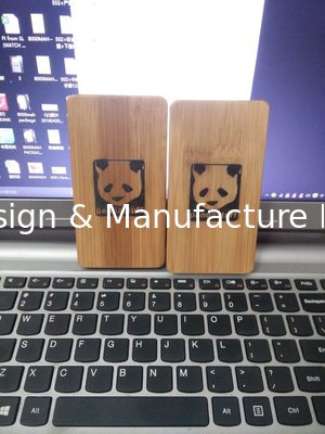 Custom engrave logo Fashion Wood Bamboo Design Super Slim 4000mAh Power Bank For iPhone Smartphone Tablet supplier