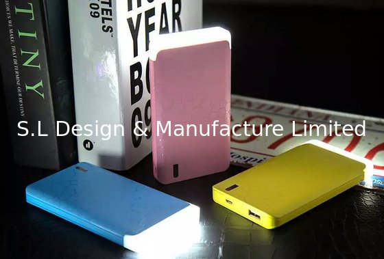 newest plastic colorful 4000mah 6000mah 8000mah bright light power banks supplier