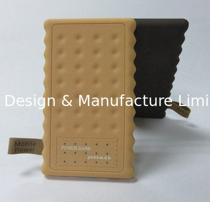 promotional gift 4000mah food biscuit shaped power banks supplier