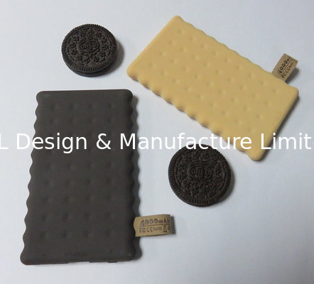 promotional gift 4000mah food biscuit shaped power banks supplier