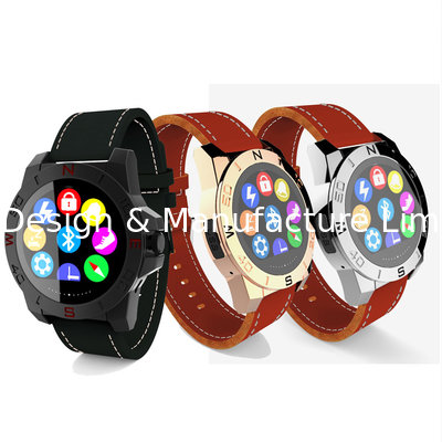 Round screen IP67 waterproof smart watch N10 with compass/bluetooth music playing charm bracelet and silicone energy bra supplier