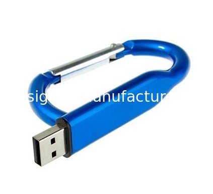 Fashion USB drive metal carabiner usb flash memory supplier