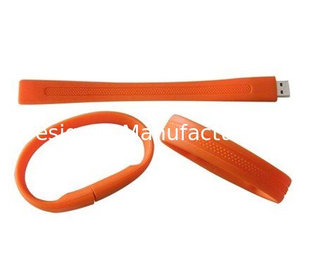 Bracelet usb flash memory with various colors and customized logo supplier