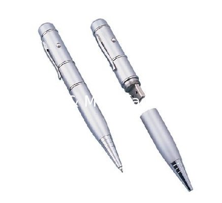 OEM Pendrive 2GB  4GB  8GB Metal Silver USB Pen Drive With Logo Custom And LED Light supplier