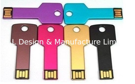 laser engraving Logo 2G 4G 8G Metal Key USB pen drive with gift Box supplier