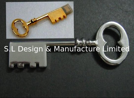 laser engraving Logo 2G 4G 8G Metal Key USB pen drive with gift Box supplier