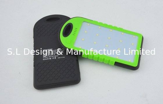 multi-function solar power bank with led camping light 8000mah supplier