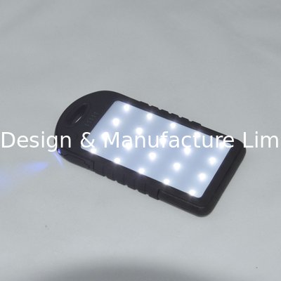 multi-function solar power bank with led camping light 8000mah supplier