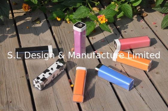 portable mobile phone charger lipstick power banks 3000mAh mini travel charger supplier