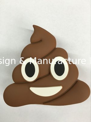 Customized PVC poop shape 2600mah power banks mobile phone charger factory wholesale supplier