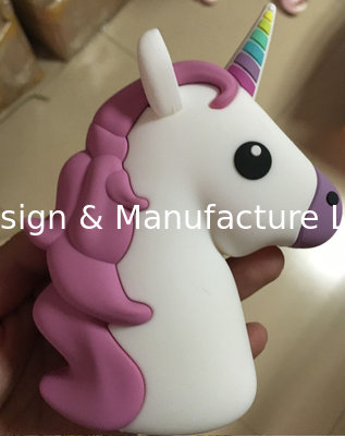 2016 newest wholesale 2600mah PVC emoji unicorn ghost power bank mobile phone charger supplier