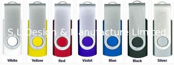 Low price bulk wholesale colorful swivel USB flash drive 8GB supplier